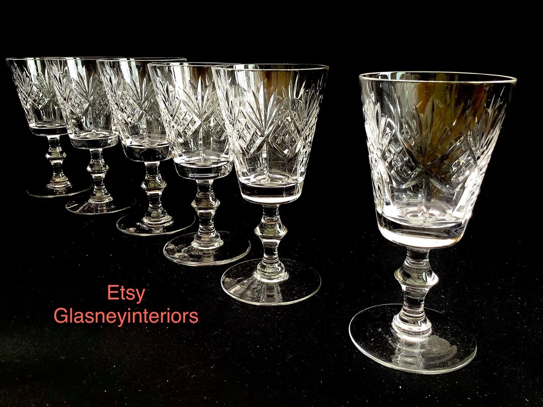 Edinburgh Embassy Pattern 6 Wine Glasses - Etsy