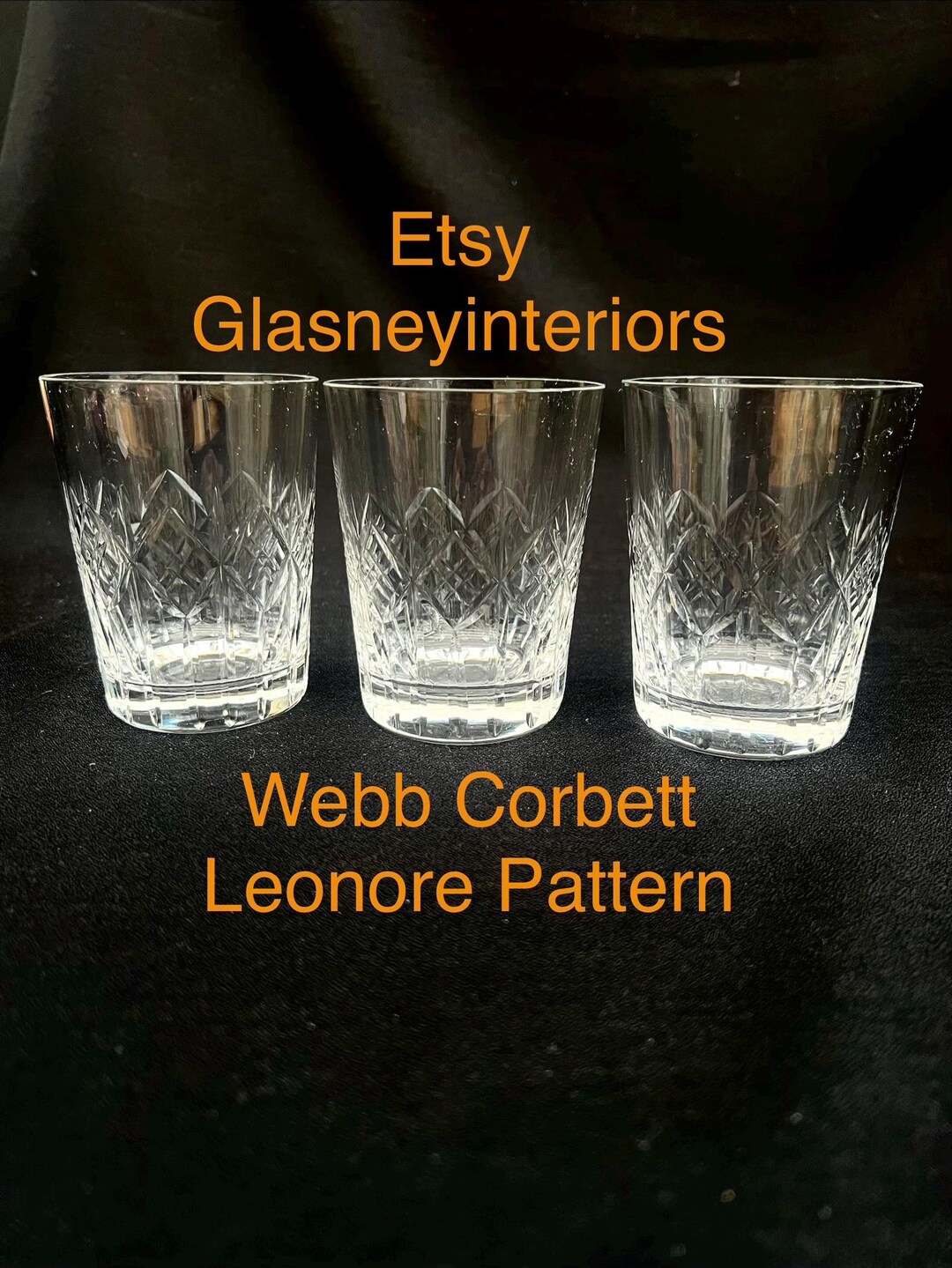 Set of 3 Webb Corbett Leonore Tumblers - Etsy