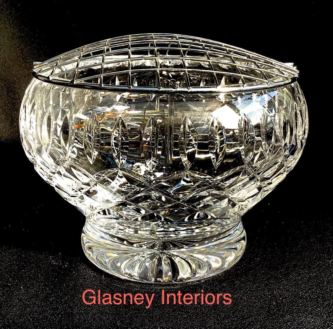 Royal Brierley Crystal Rose Bowl - Etsy
