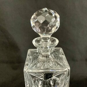 Vintage Edinburgh Crystal Embassy Pattern Square Decanter for Gin ...