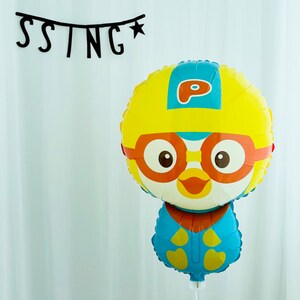 Pororo Stick Balloon | Foil Balloon | Perfect for Birthday | 뽀로로 풍선 - Etsy