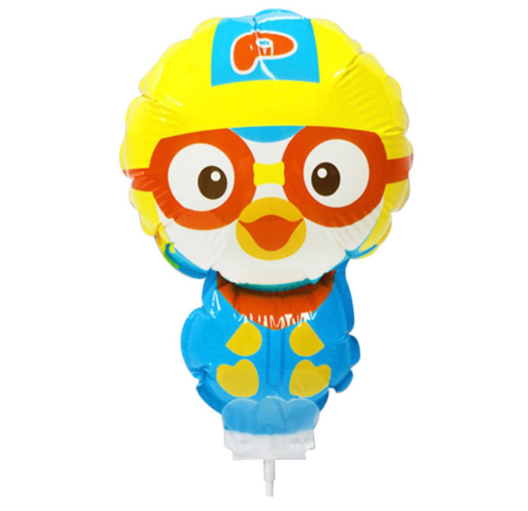 Pororo Stick Balloon | Foil Balloon | Perfect for Birthday | 뽀로로 풍선 - Etsy