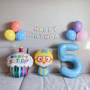 Pororo Stick Balloon | Foil Balloon | Perfect for Birthday | 뽀로로 풍선 - Etsy