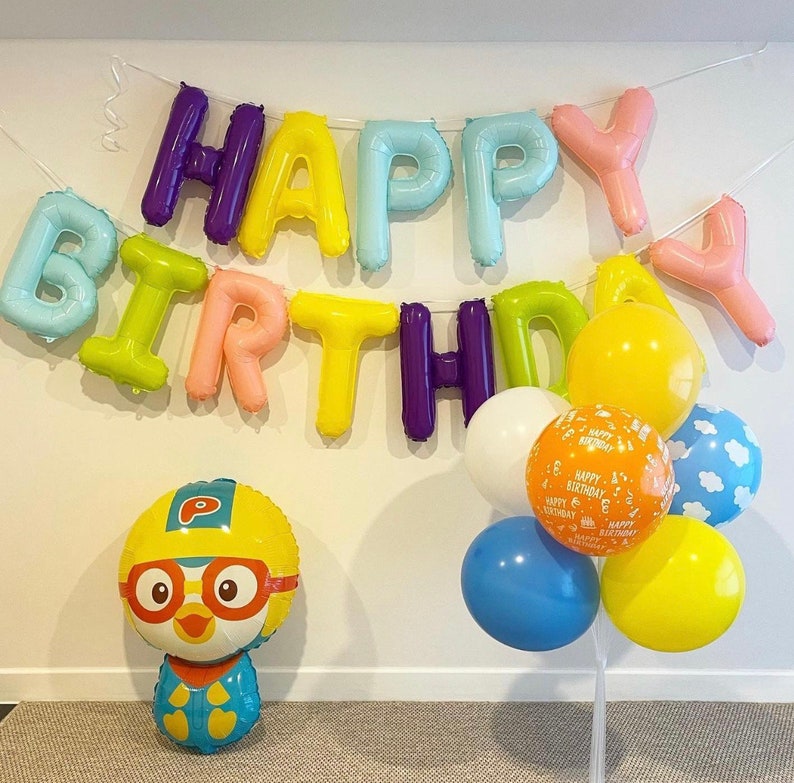 Pororo Stick Balloon Foil Balloon Perfect for Birthday 뽀로로 풍선 - Etsy