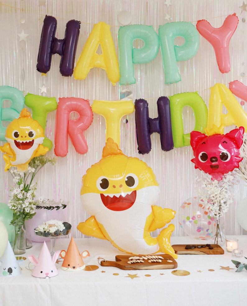 Pinkfong Baby Shark Stick Balloon Plastic Balloon Perfect - Etsy