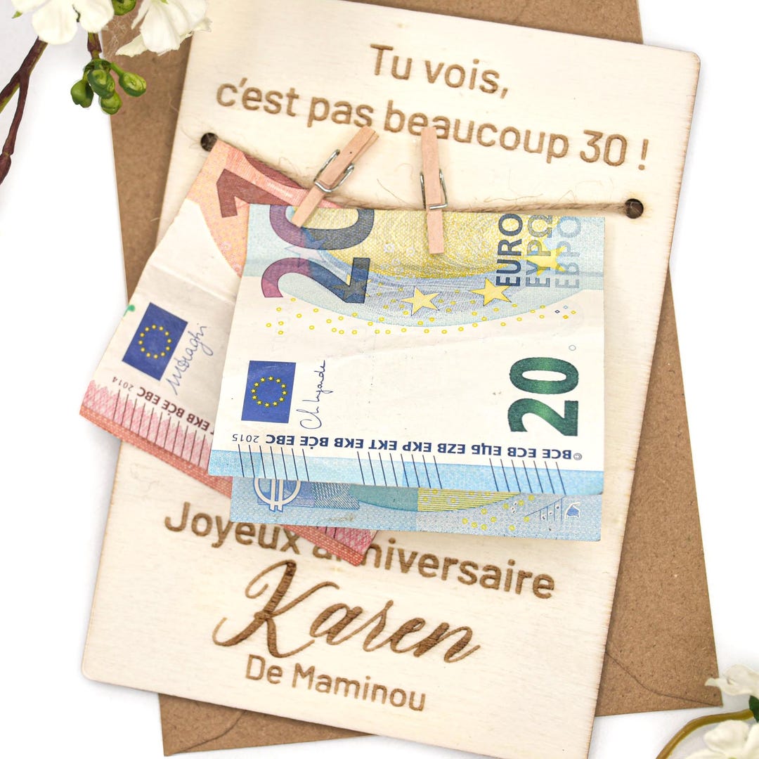 Wooden Birthday Card You See It's Not Much, Age of Your Choice ...