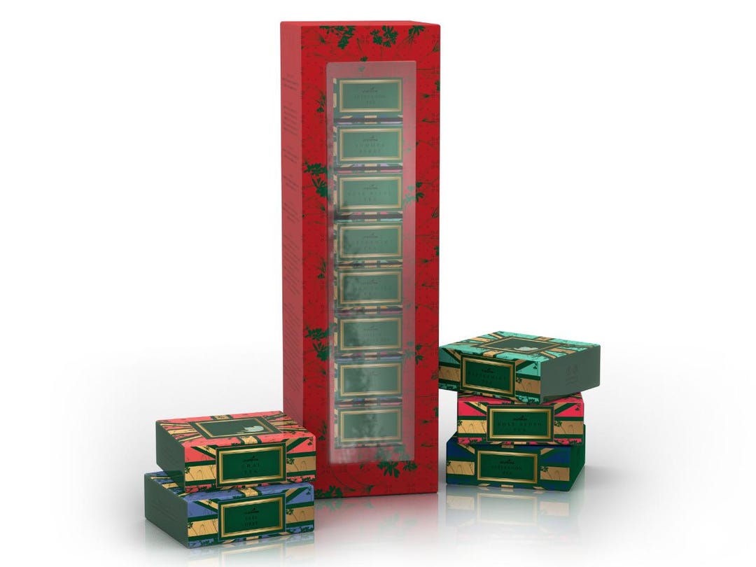 British Themed Union Jack 8 Box Tea Stack Gift Box Red 40 Teabags - Etsy