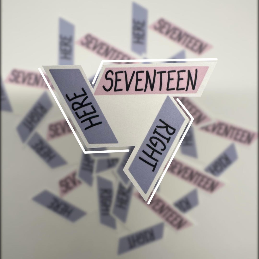 17 Right Here Sticker | Matte, Glossy - Etsy