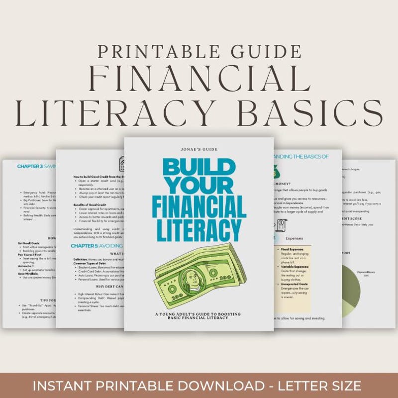 Financial Literacy Books for Beginners - Etsy