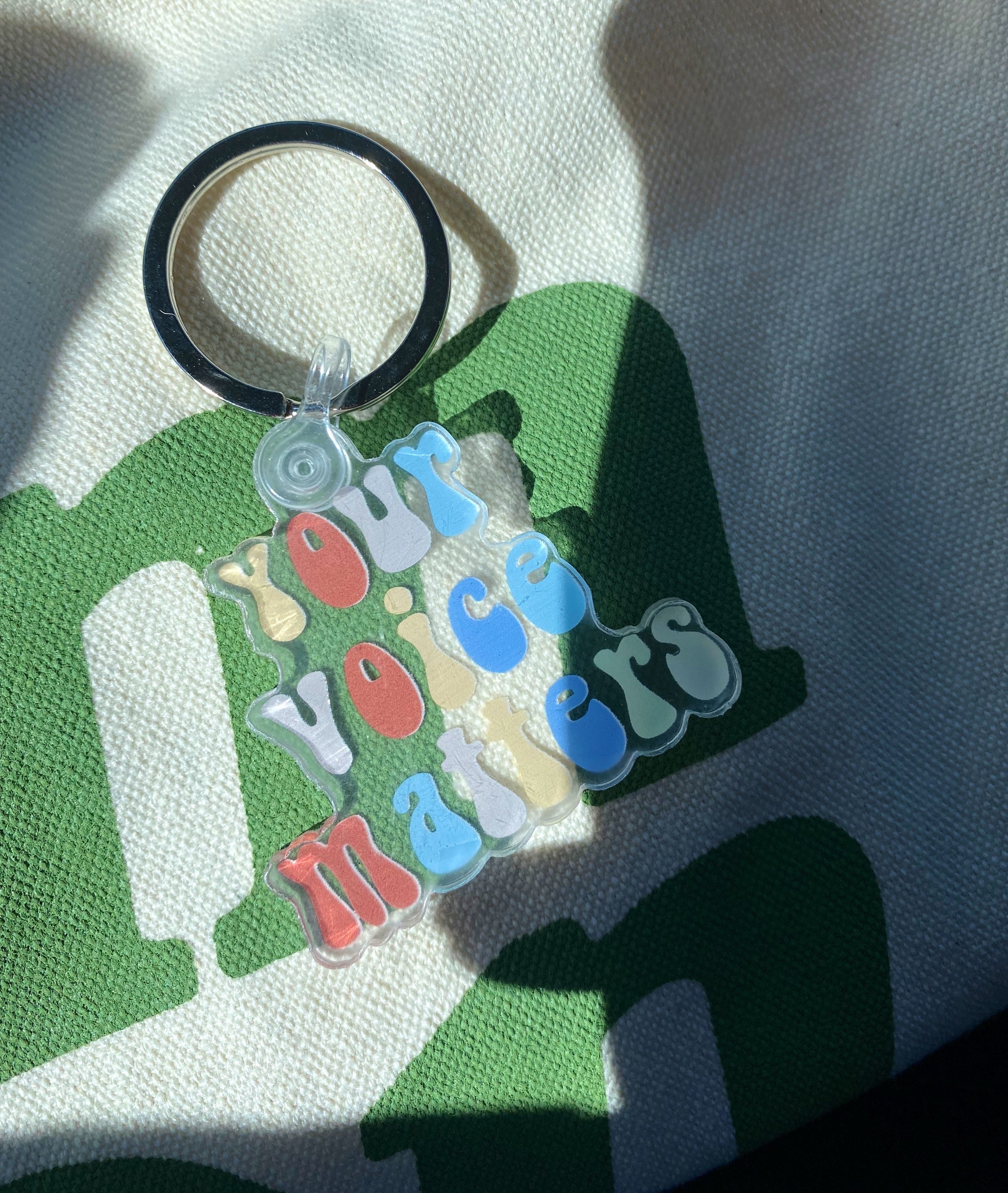 Your Voice Matters Acrylic Keychain Slp/speech Therapist/speech ...