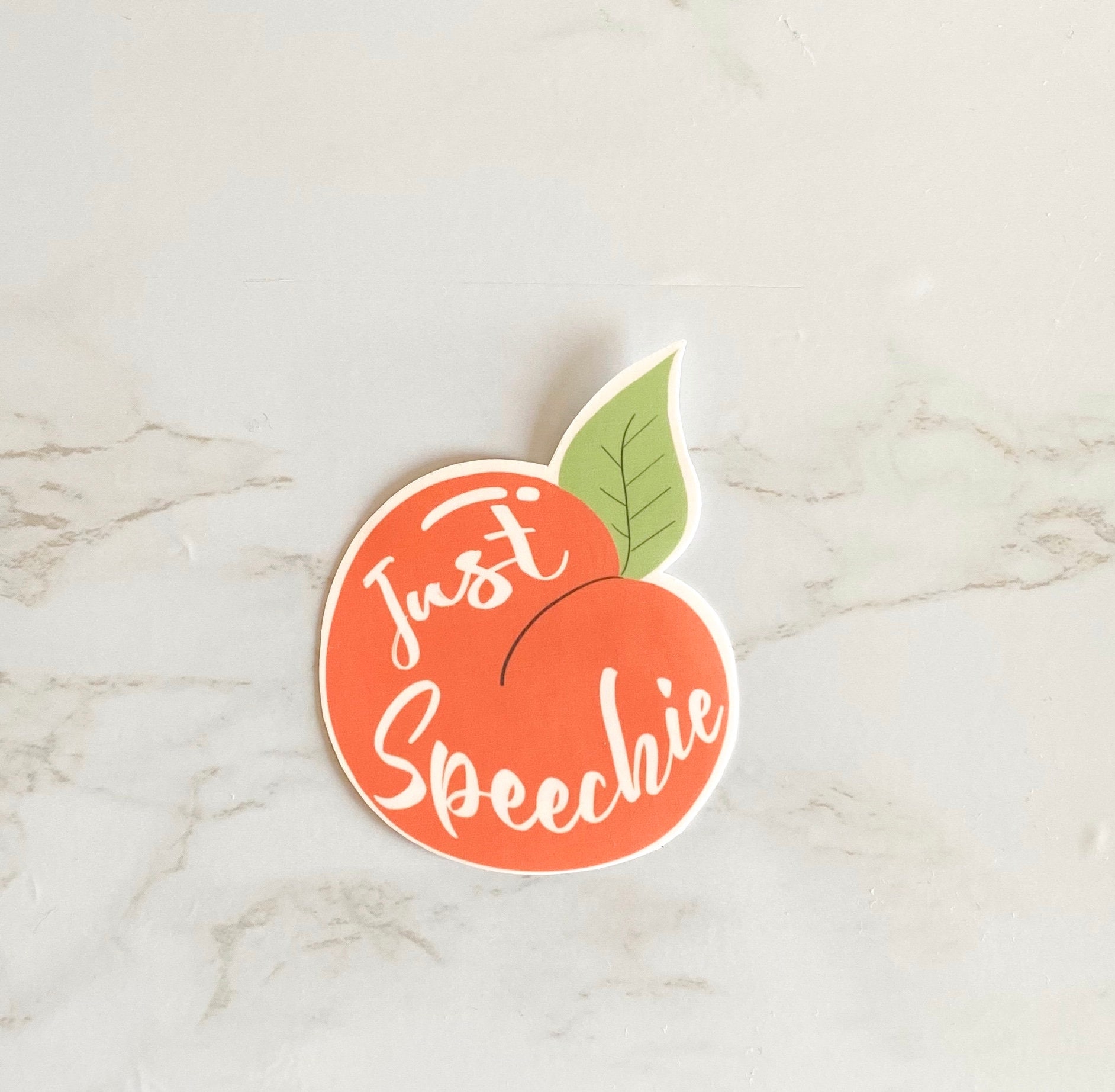 Just Speechie Speech Pathologist/slp/slpa/speech Therapy Peach - Etsy