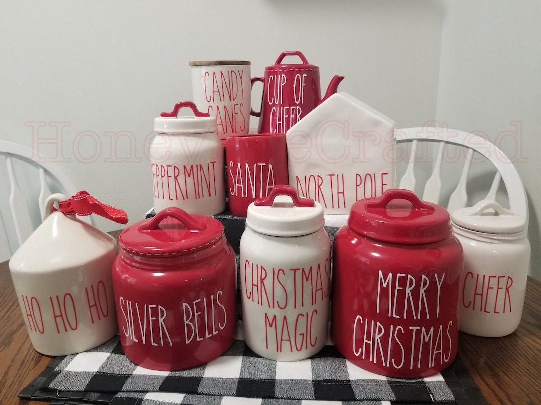 Rae Dunn Inspired Christmas Decals - Etsy