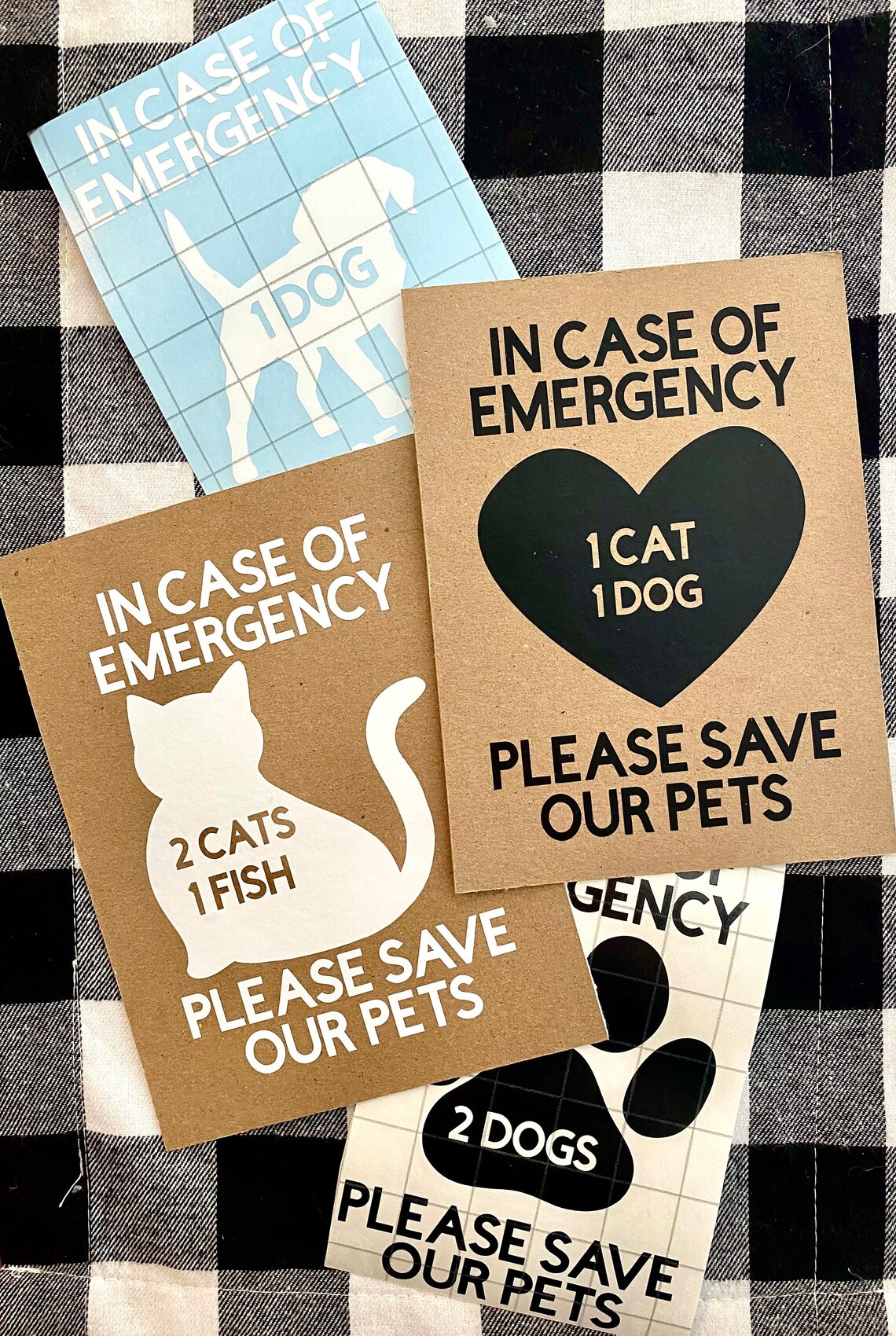EMERGENCY PET DECAL custom - Etsy