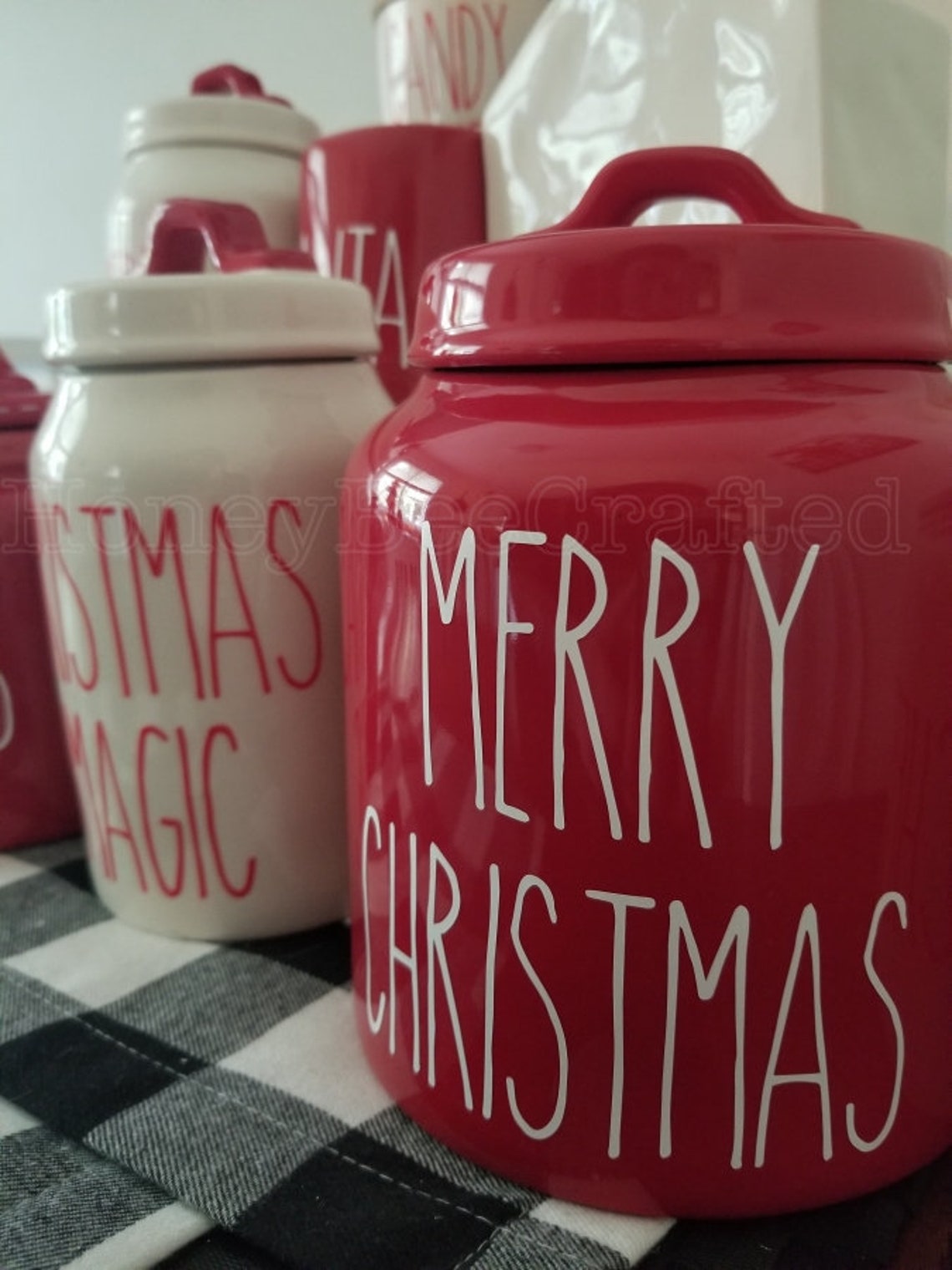 Rae Dunn Inspired Christmas Decals - Etsy