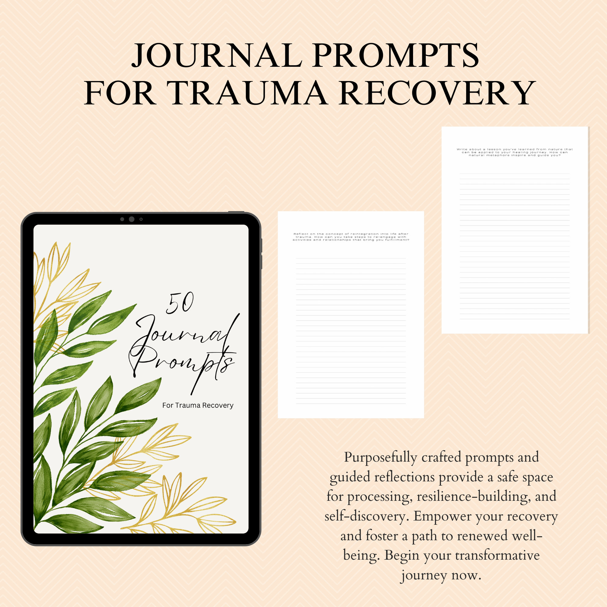 50 Journal Prompts for Trauma Recovery - Etsy