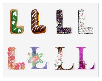 Letter L Sticker - Etsy