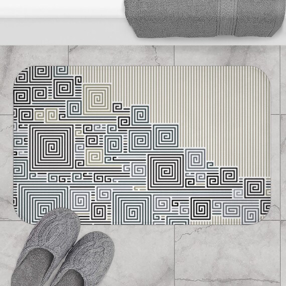 Bathroom Rug Cute Funny Unique in USA Bath Mat Beige Bath Mat Modern ...