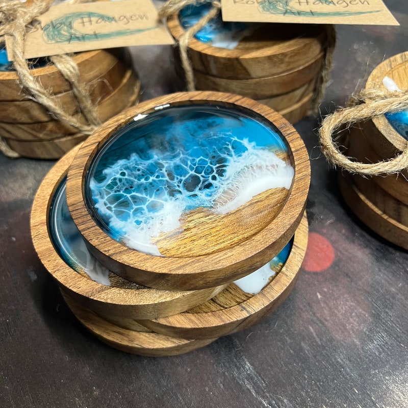 Resin Coasters - Etsy