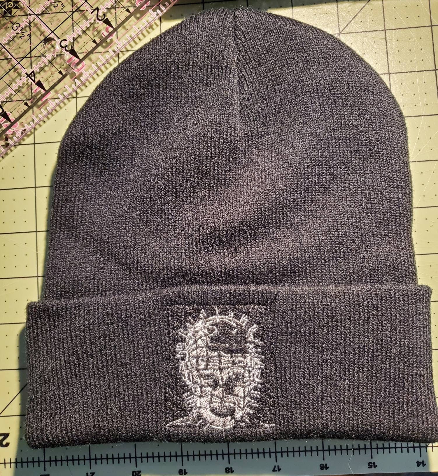 Pinhead Hellraiser Inspired Embroidered Beanie - Etsy