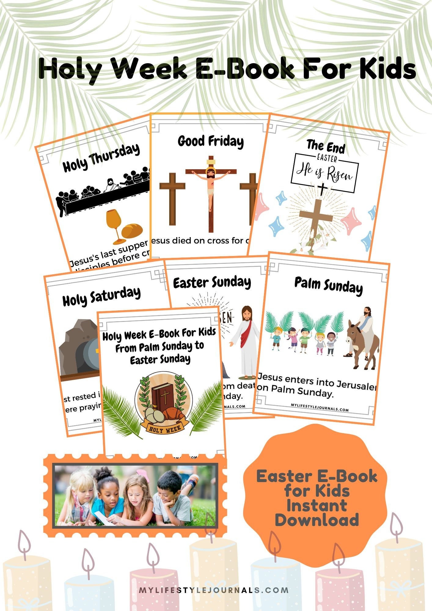 Holy Week E-book for Kids, Easter E-book for Kids, Holy Week Story for ...