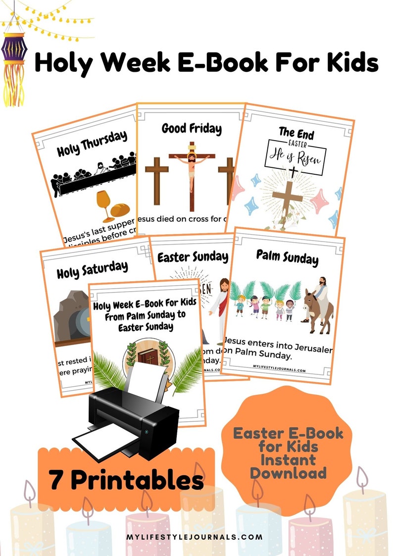 Holy Week E-book for Kids, Easter E-book for Kids, Holy Week Story for ...