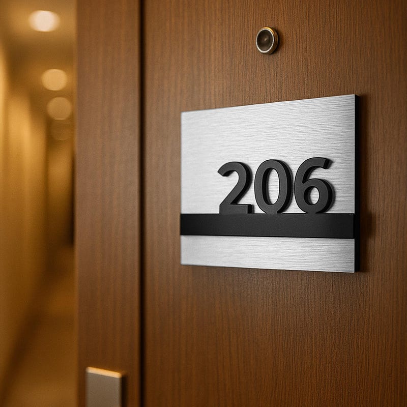 Hotel Room Number Plates - Etsy