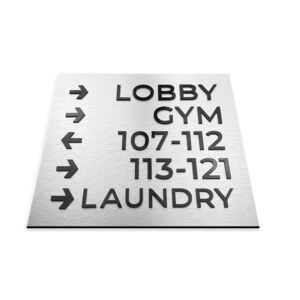 Custom Room Directional Signs, Floor Directory - Hotel Wayfinding Sign ...