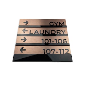 Hotel Wayfinding Sign Directional Signs, Custom Room Directional Signs ...