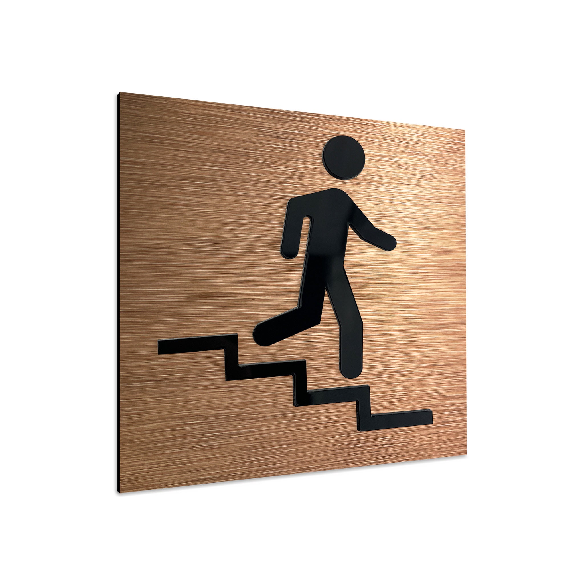 Fire Exit Signage Stairs Sign Metal Office Plate Stairwell Signs Office ...