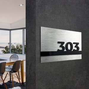 Custom Apartment Number Room Signs - Personalized Hotel Rooms Numbers ...