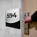 Personalized Door Number Sign Modern Exam Room Numbers Apartment Door ...