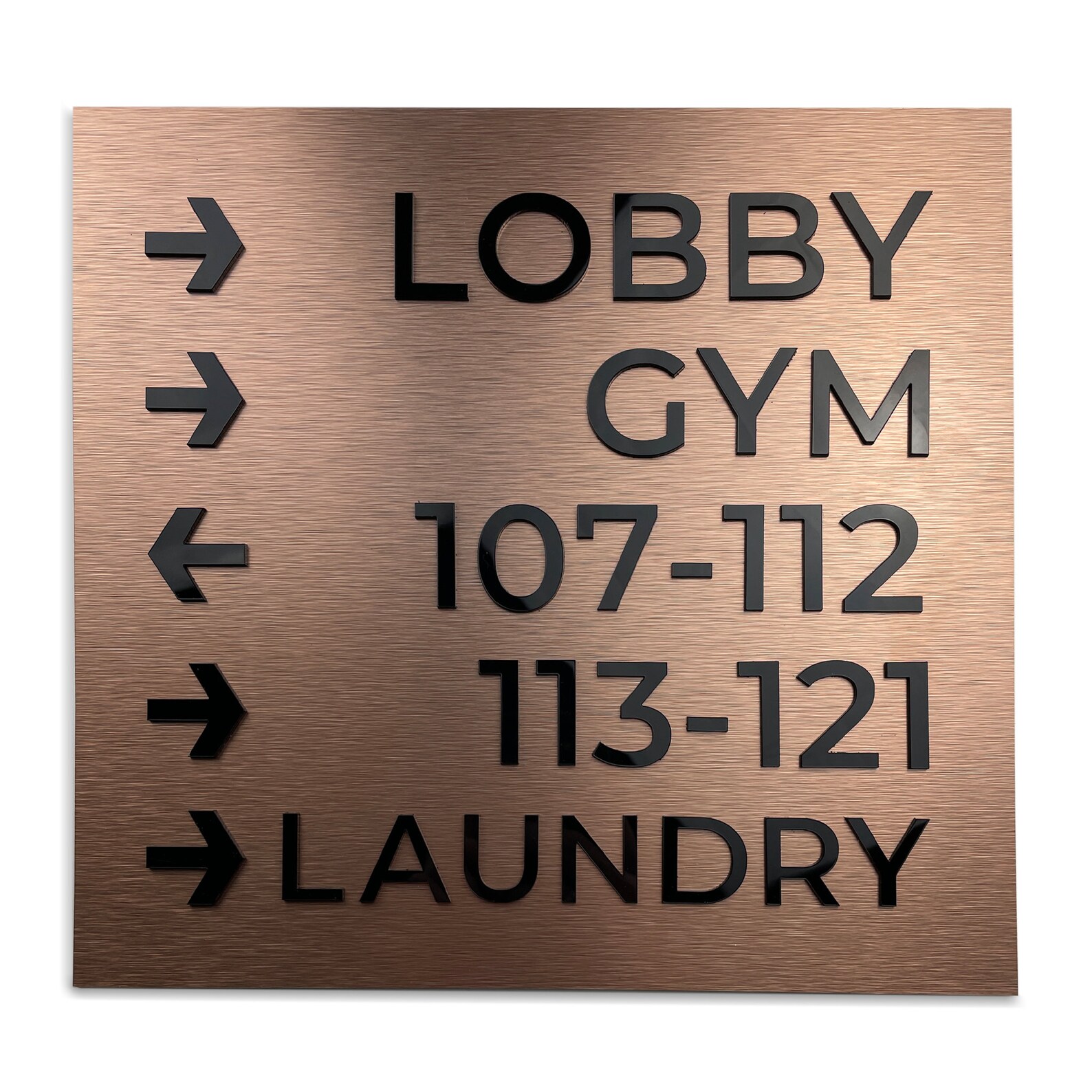 Directional Signs, Hotel Room Directional Signs, Custom Wayfinding ...