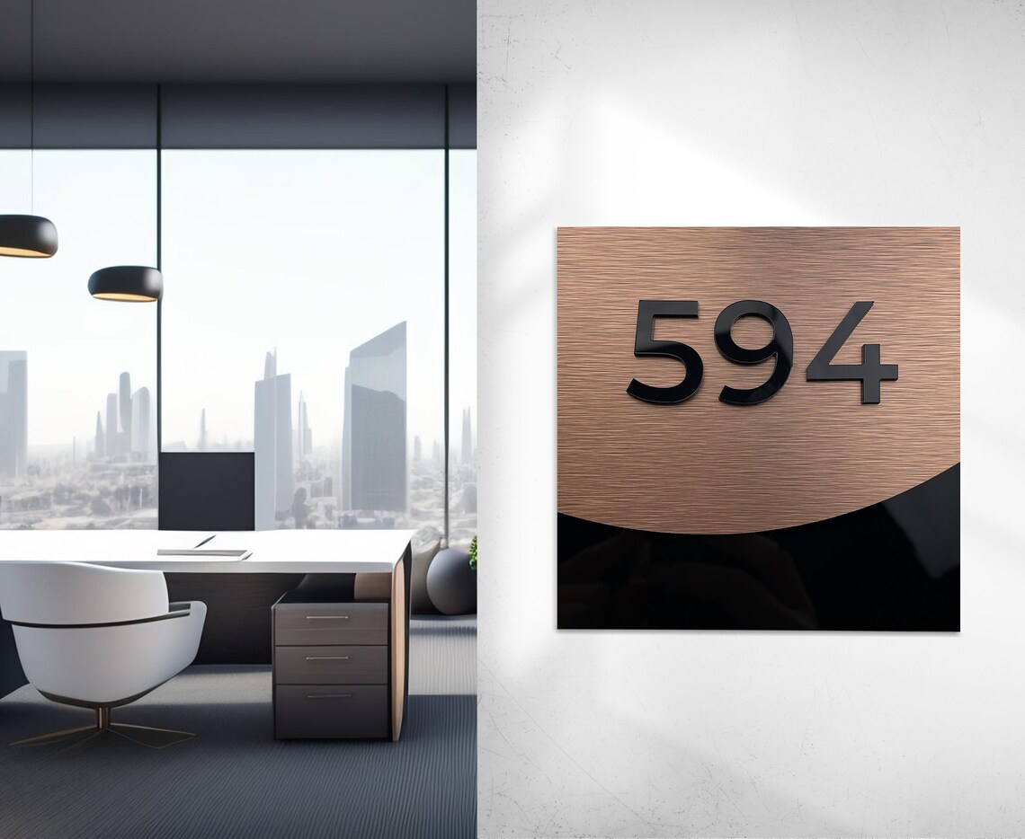 ALUMADESIGNCO Hotel Room Number Plate - Apartment Door Numbers - Number ...