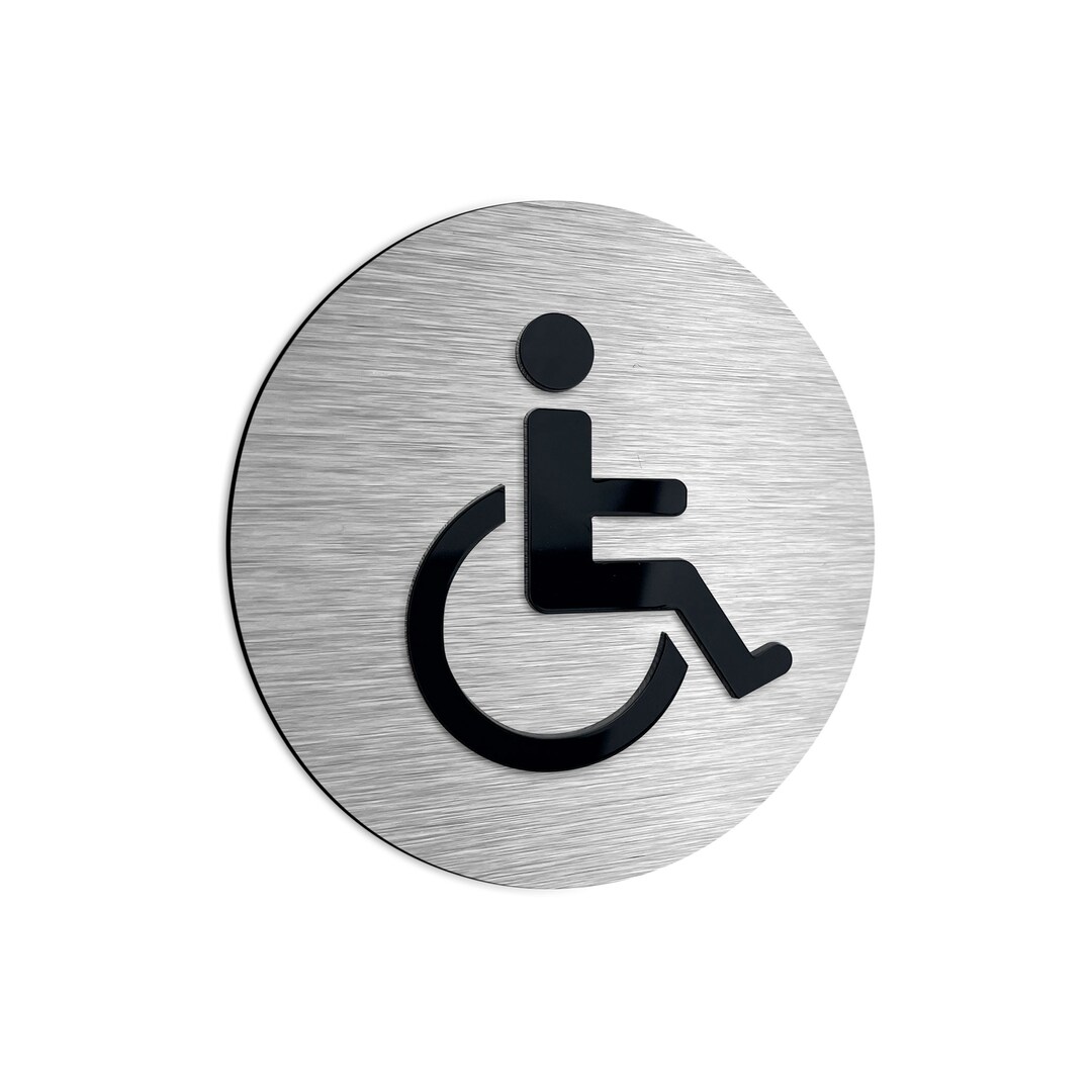 Handicap Restroom Signs Handicapped Bathroom Sign Wheelchair Toilet ...