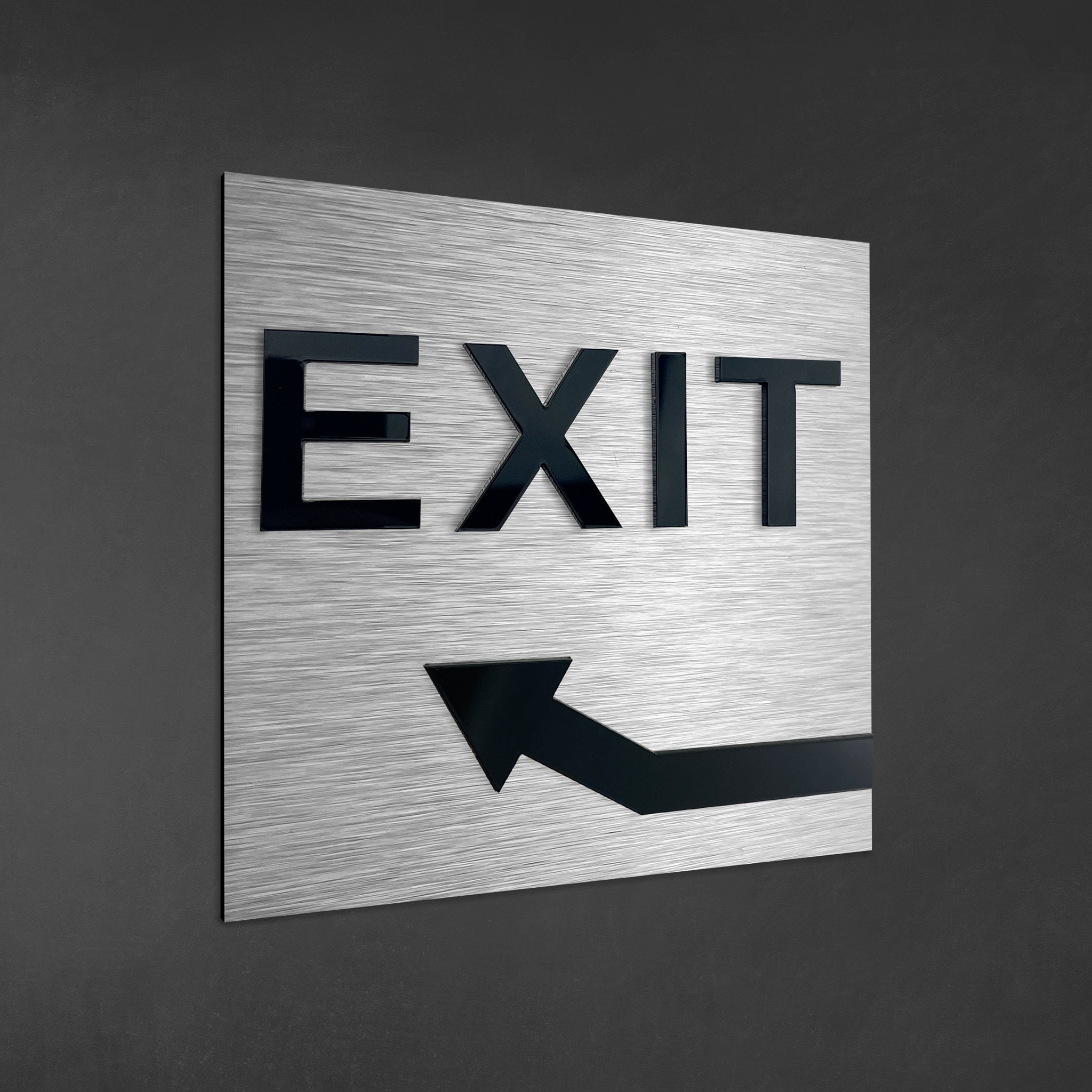 Building Exit Signs Emergency Sign Arrow / Bullet Signage - Etsy