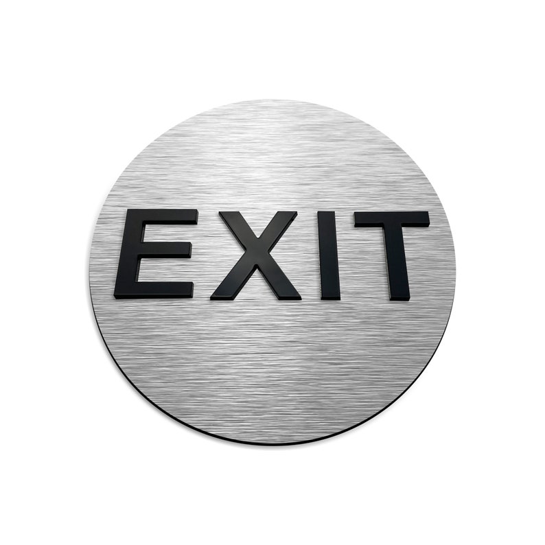 Emergency Exit Sign - Hotel Door Signs - This Way Signage - Stairs Exit ...