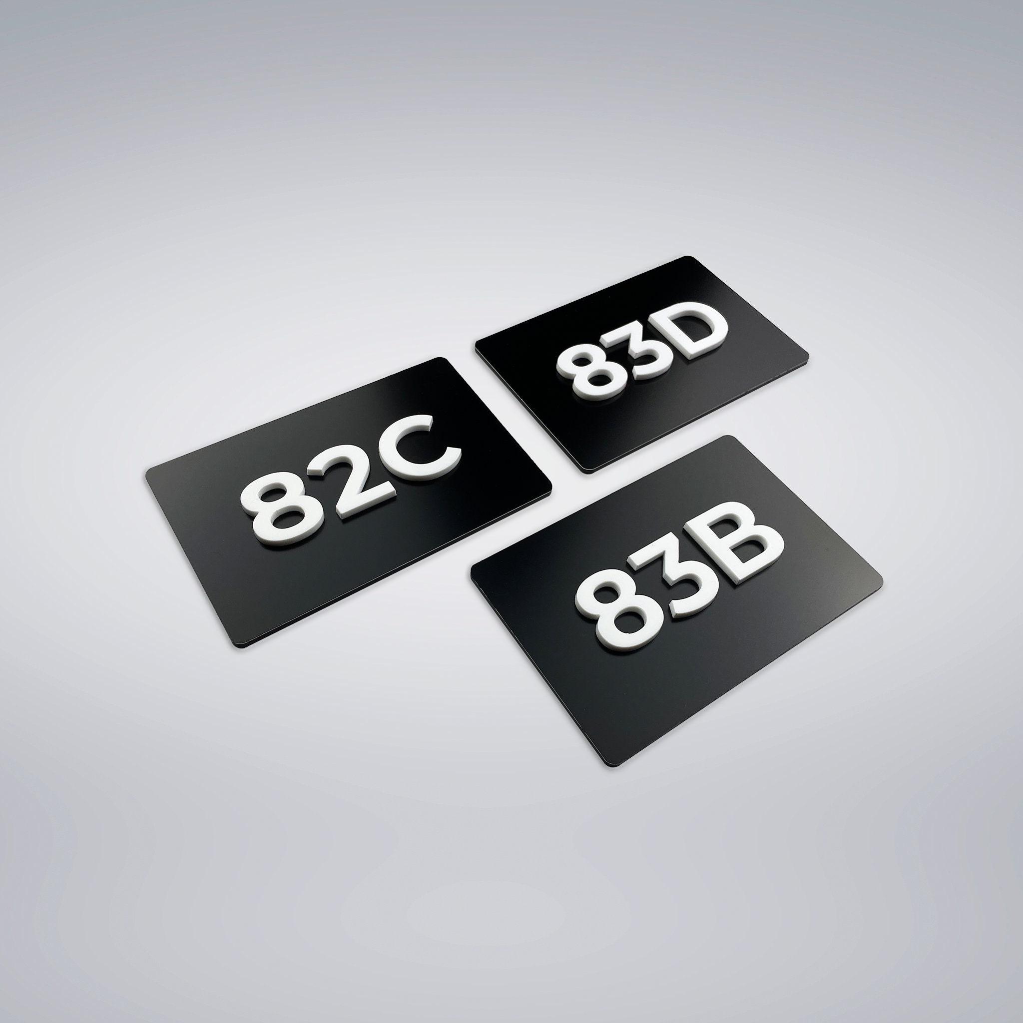 Matte Black Apartment Door Numbers Hotel Room Number Signs - Etsy