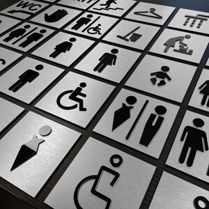 Handicap Bathroom Sign - Handicapped Signs - Wheelchair Signage ...