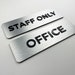 Modern Customized Office Door Signage , Custom Door Sign - Personalized ...