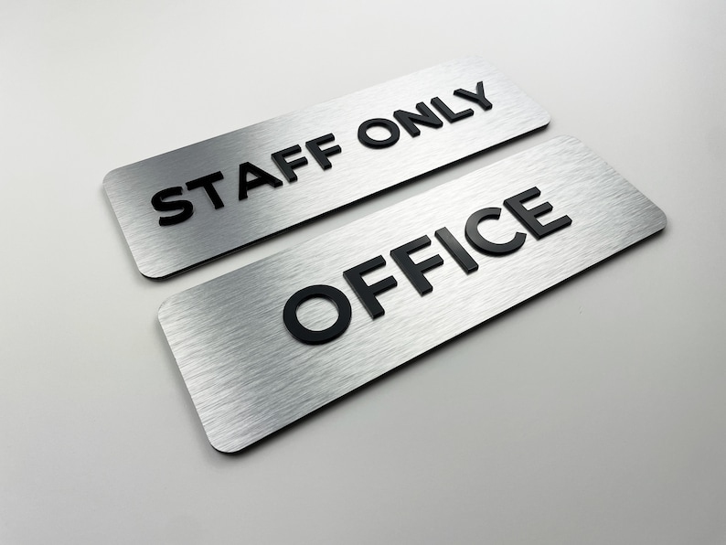 Modern Customized Office Door Signage , Custom Door Sign - Personalized ...