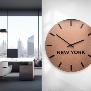 Modern World Time Zone Clock - Hotel Reception Timezone Clocks ...