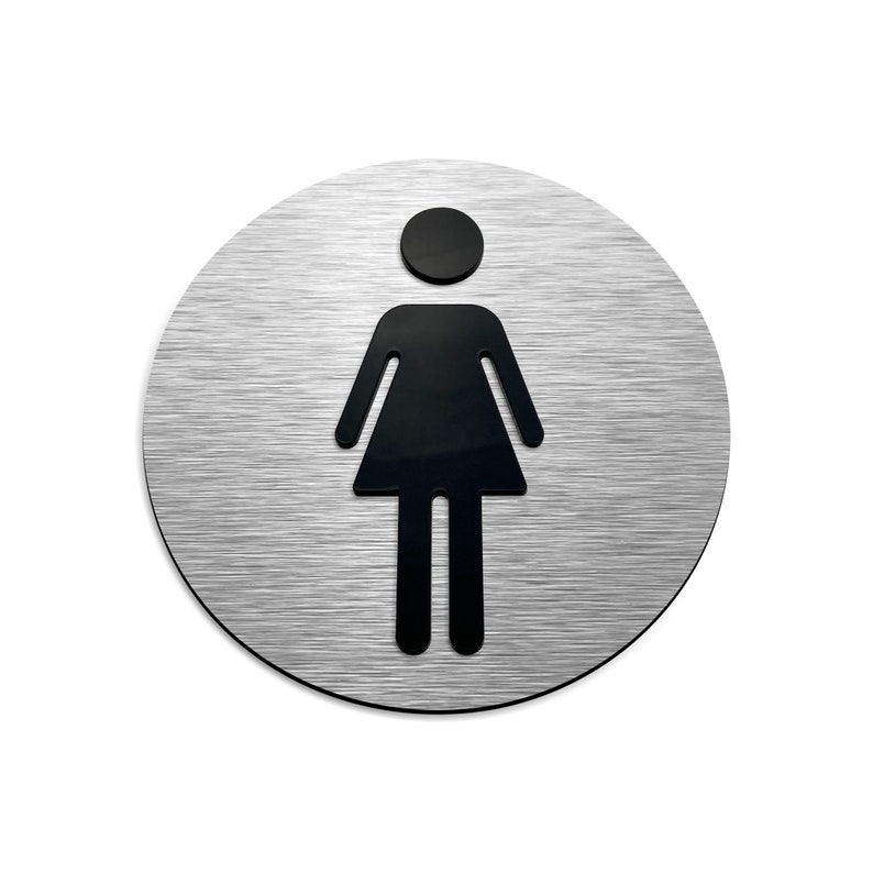 Ladies Toilet Sign Womens Restroom Signs Women's WC - Etsy
