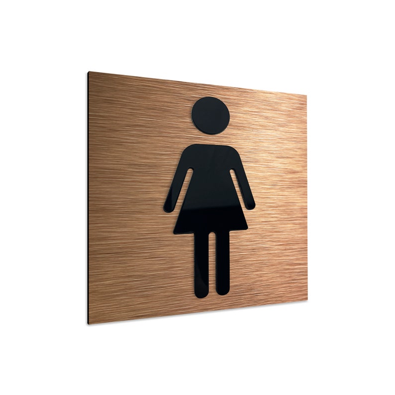 Womens Restroom Sign Woman Bathroom Signs Female Bathrooms - Etsy