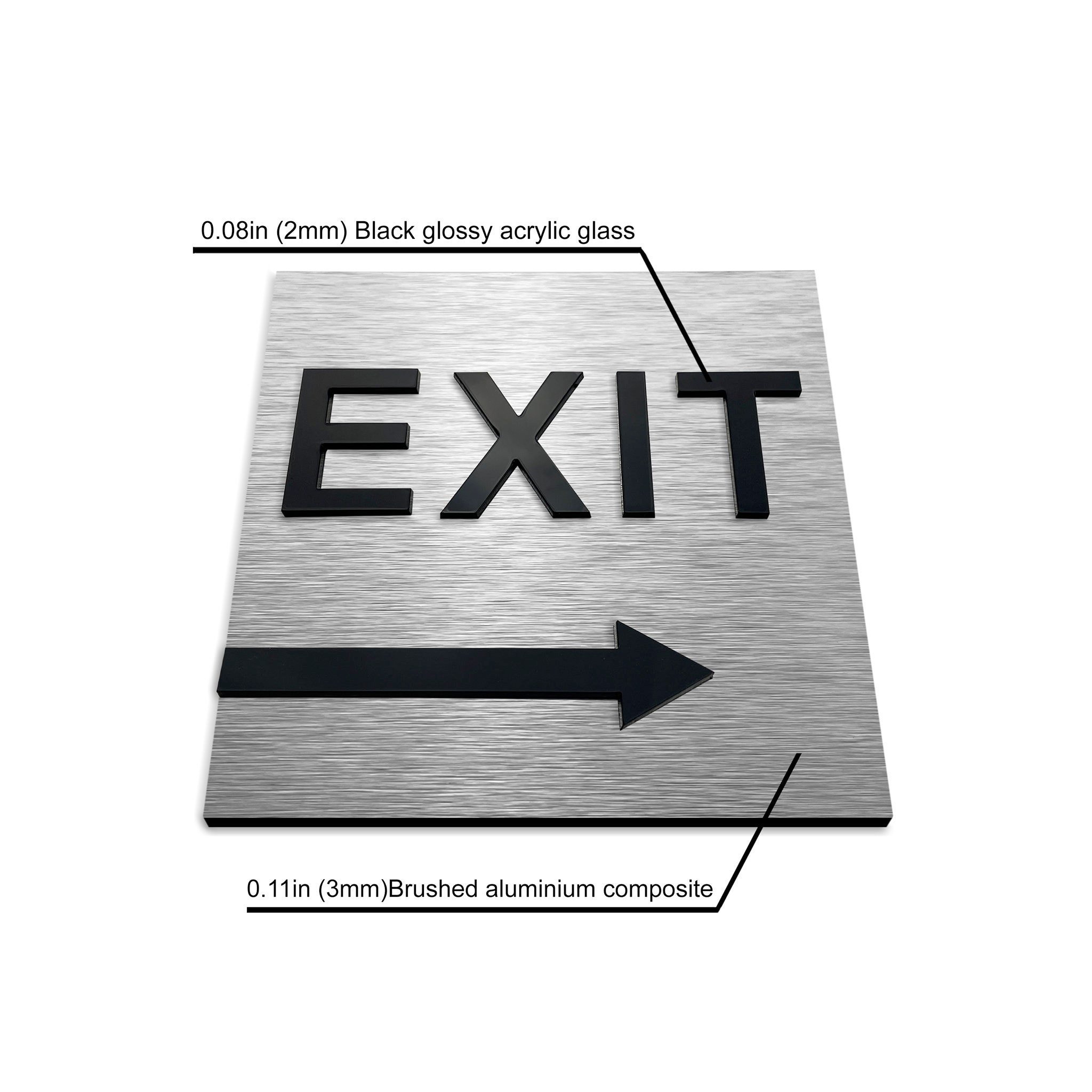 Directional Exit Sign Emergency Signs Arrow / Bullet - Etsy
