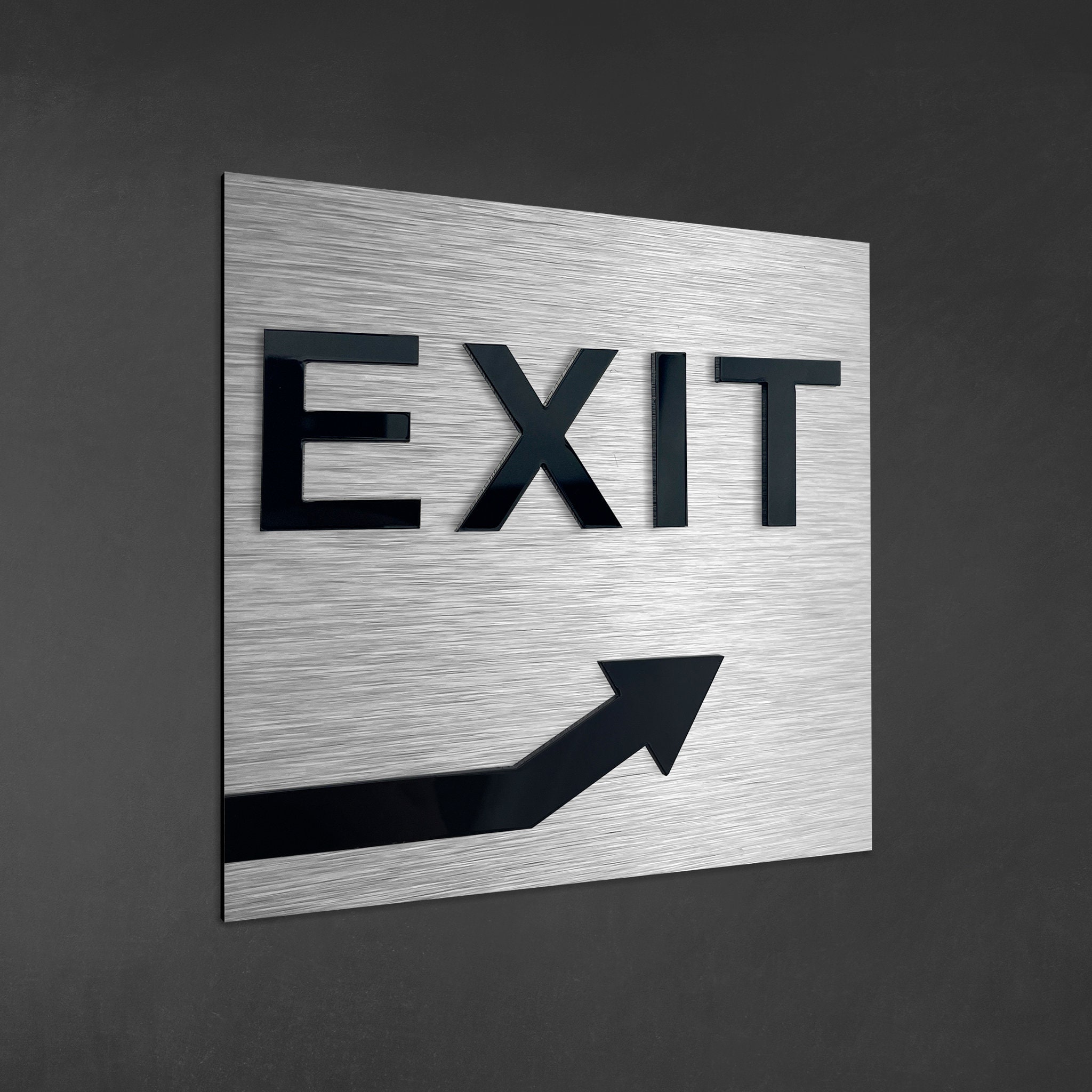 Exit This Way Sign Emergency Signs Arrow / Bullet Signage - Etsy