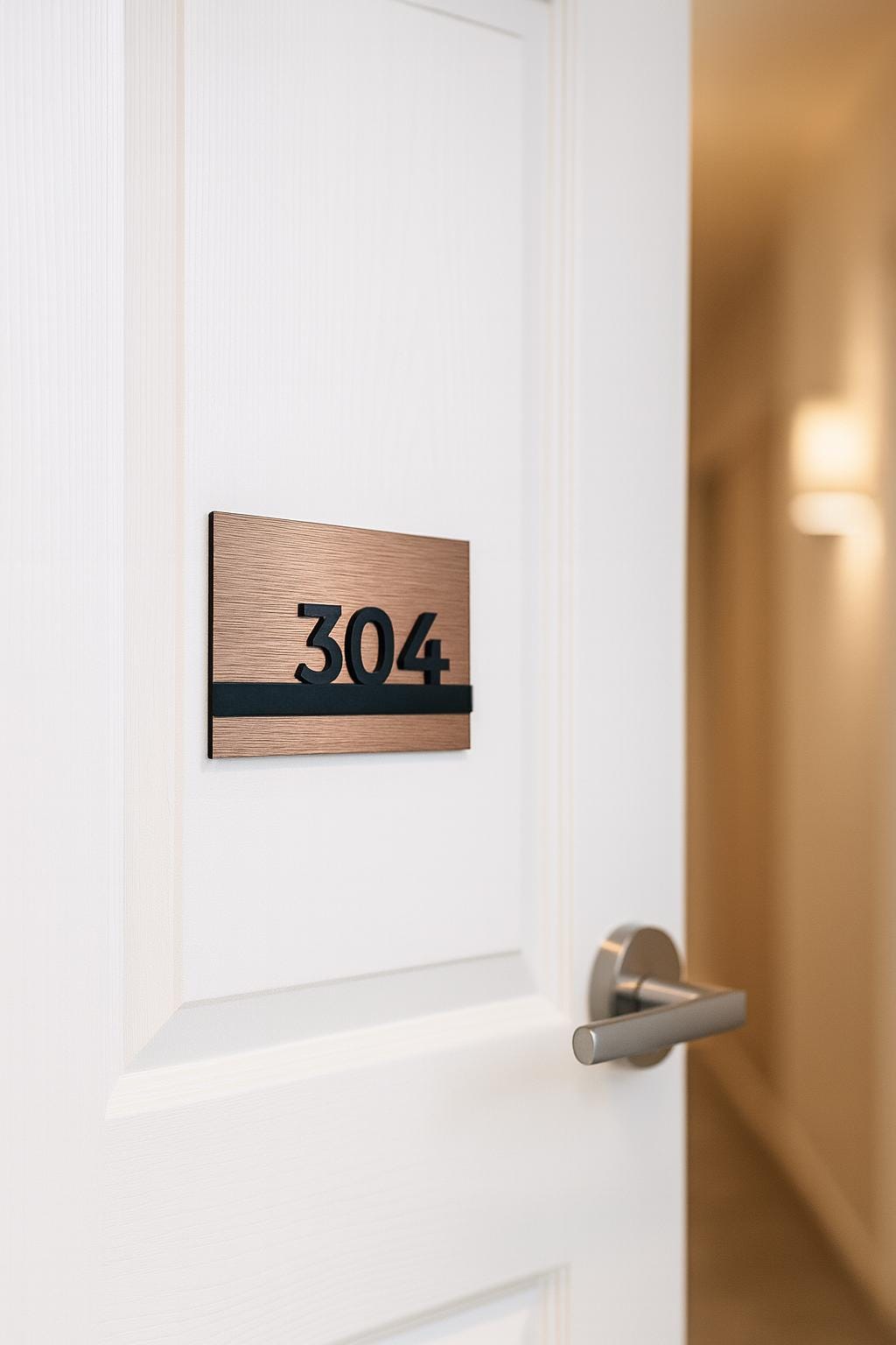 Custom Door Number Signs - Modern Personalized Door Numbers Plaques ...