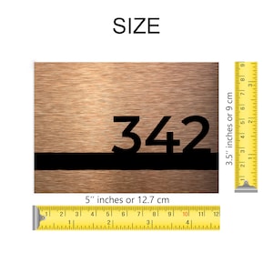 Custom Door Number Signs - Modern Personalized Door Numbers Plaques ...