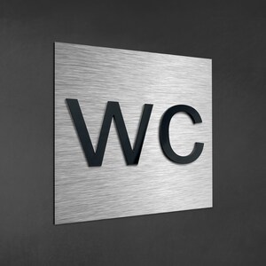 Unisex Toilet Signage Restroom Door Signs WC Bathroom Sign - Etsy