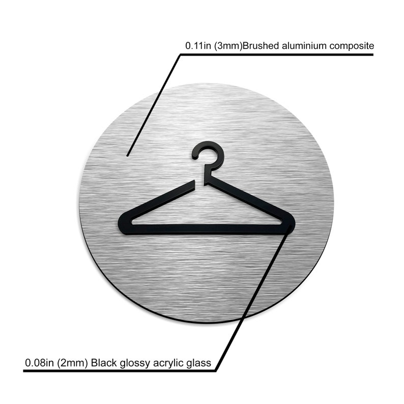 Dressing Room Sign - Fitting Room Signs - Closet Signage - Cloakroom ...