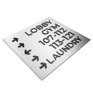 Custom Room Directional Signs, Floor Directory - Hotel Wayfinding Sign ...